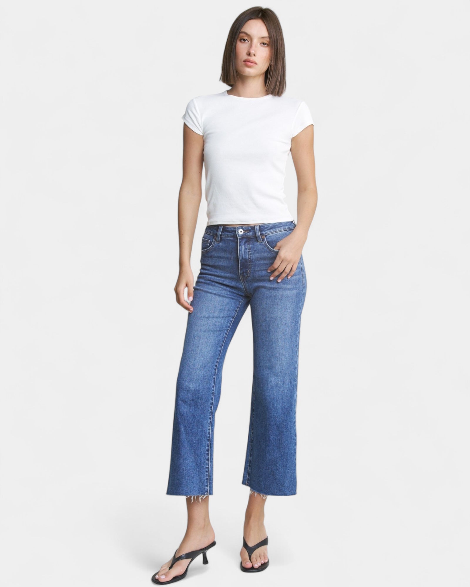 'Polynesian Blue' Wide Leg Jeans – Chell Rae Boutique